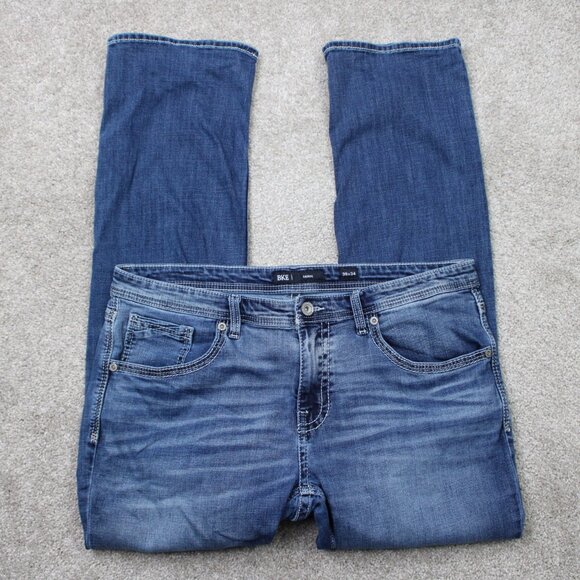 BKE | Jeans | Bke Jeans Mens 36x32 Blue Derek Straight Leg Cotton ...